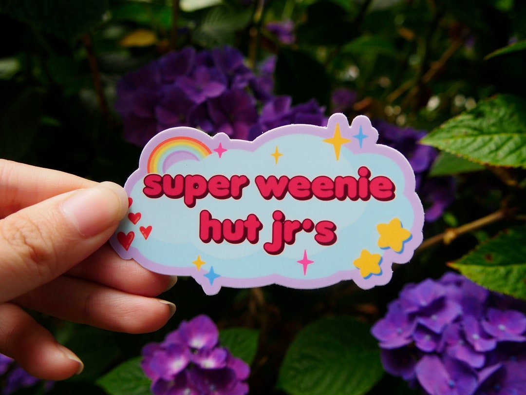 Super Weenie Hut Jrs Sticker Cute Vinyl Sticker Waterproof Decal Laptop ...