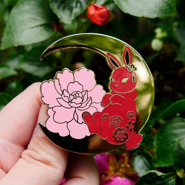 Rabbit Brooch - Etsy UK