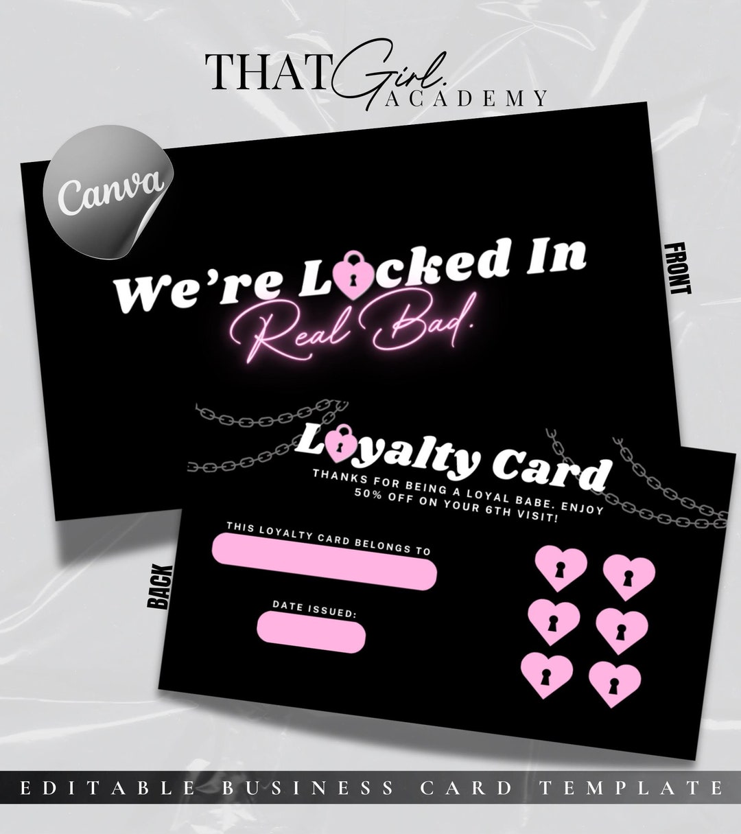 DIY Beauty Loyalty Card Template: Salon Rewards (digital) - Etsy