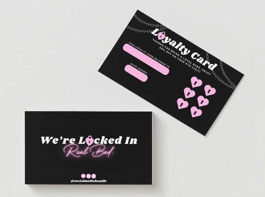 DIY Beauty Loyalty Card Template: Salon Rewards (digital) - Etsy