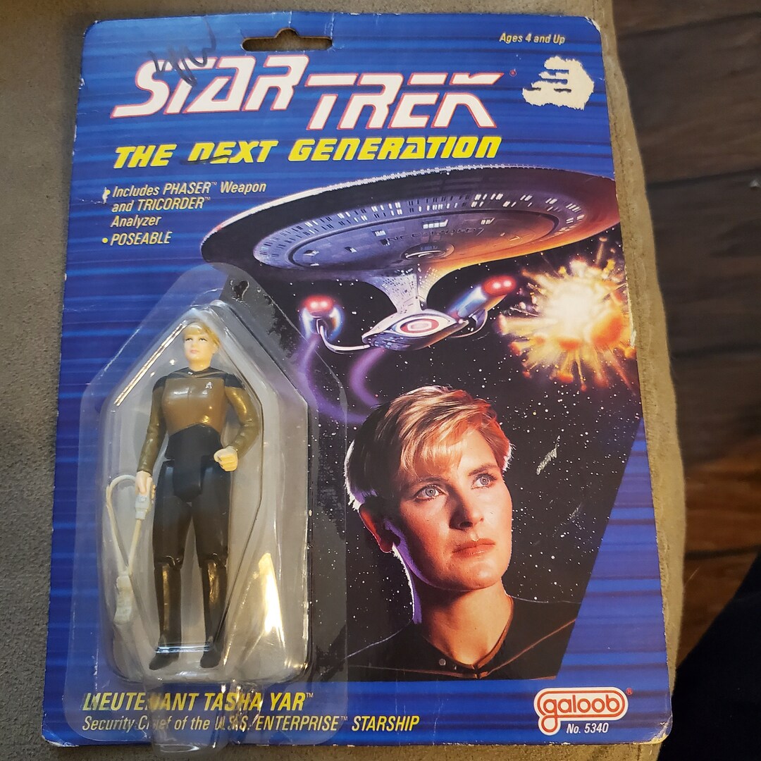 Star Trek the Next Generation Lt.tasha Yar Figure on Card 1988 - Etsy
