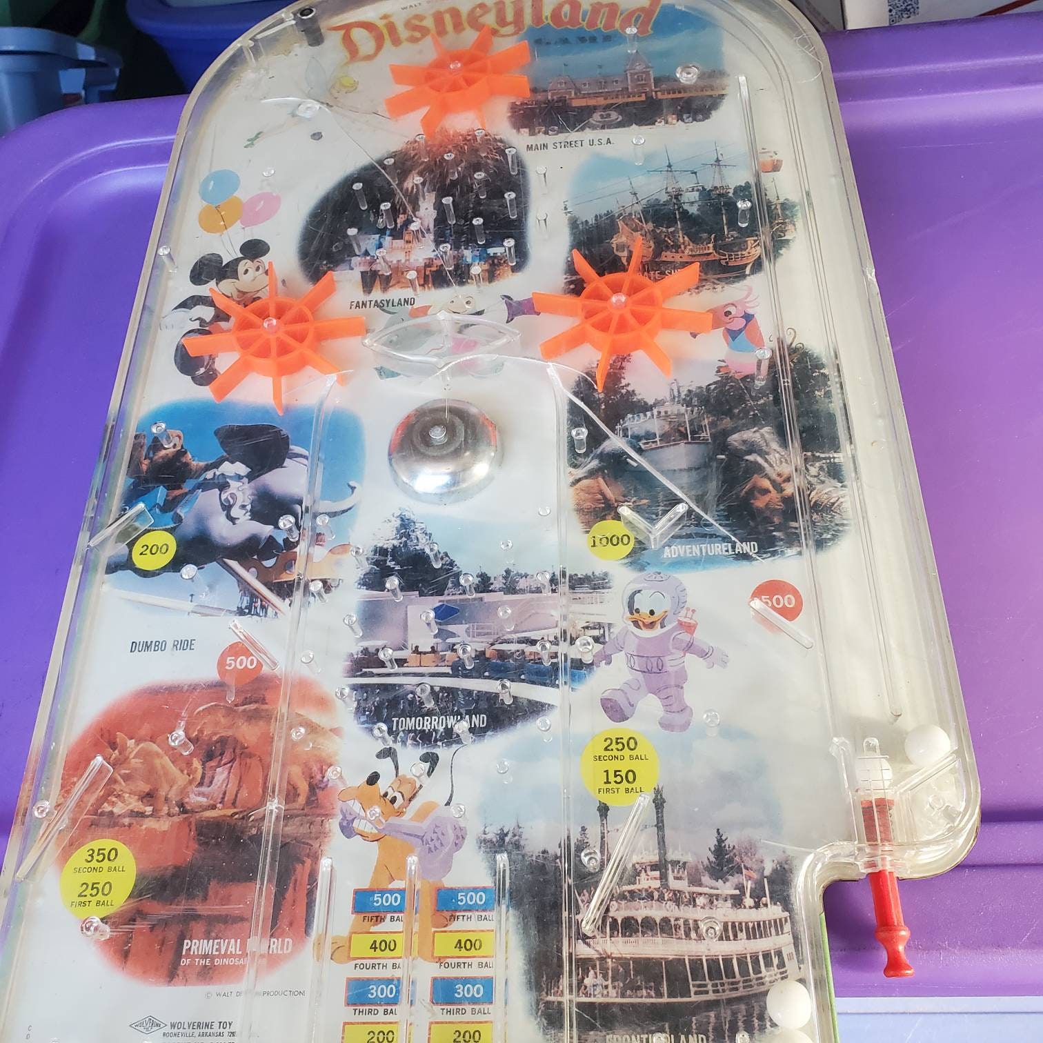 Disneyland Vintage 1960s Pinball Game - Etsy