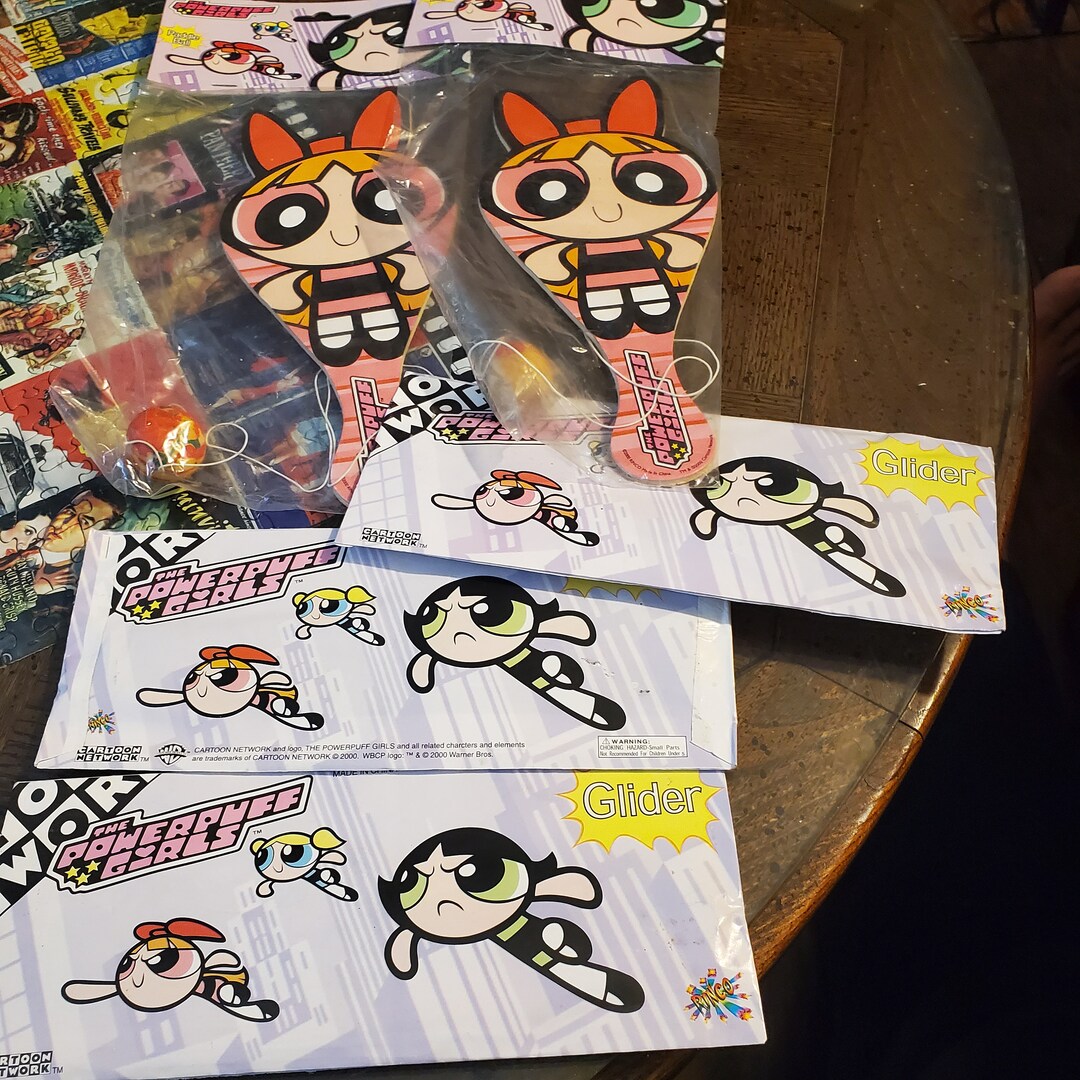The Powerpuff Girls,2 Paddle Balls, 3 Gliders,sealed 2000 - Etsy