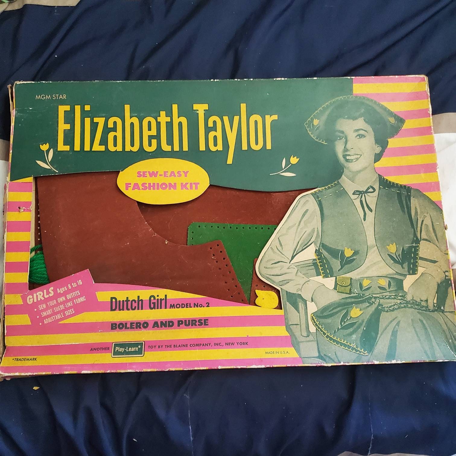 Elizabeth Taylor 1950s Sew Easy Fashion Kit Unusedbolero and | Etsy