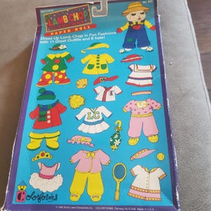 Shari Lewis Lamb Chop Paper Doll by Colorforms Unused 1993 - Etsy