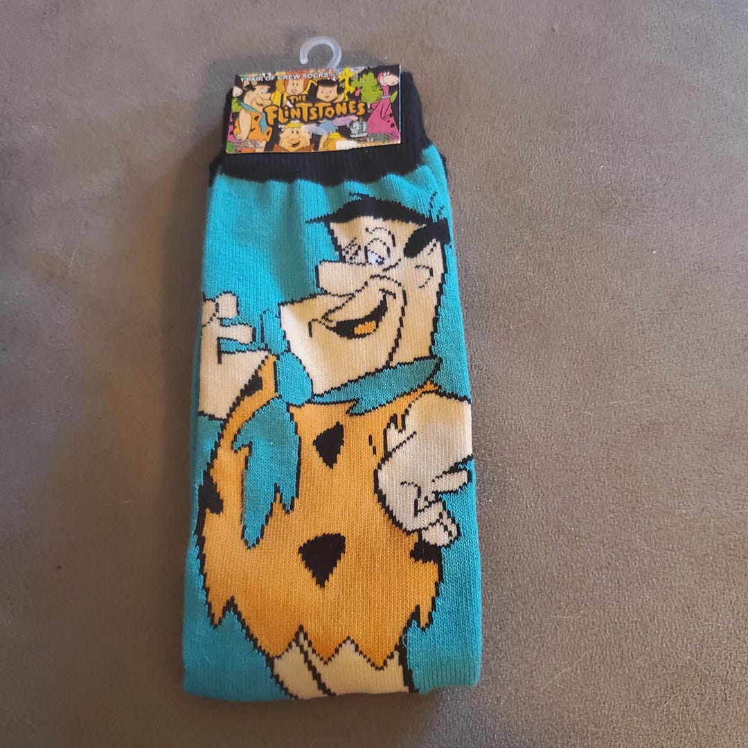 The Flintstones, Fred Flintstone New Crew Socks Size 6-12 - Etsy