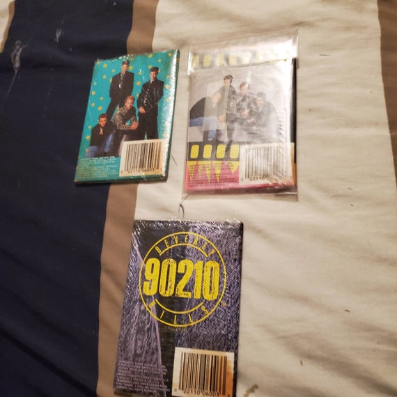Beverly hills 90210 bubble gum folders set of 3 sealed 1991 luke perry ...