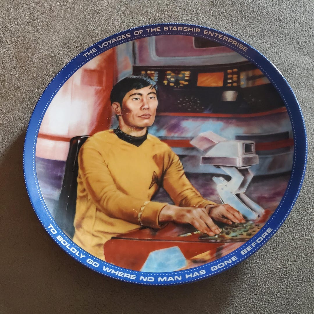 Star Trek Collectible Hamilton Plate 1983,helmsman Suku - Etsy