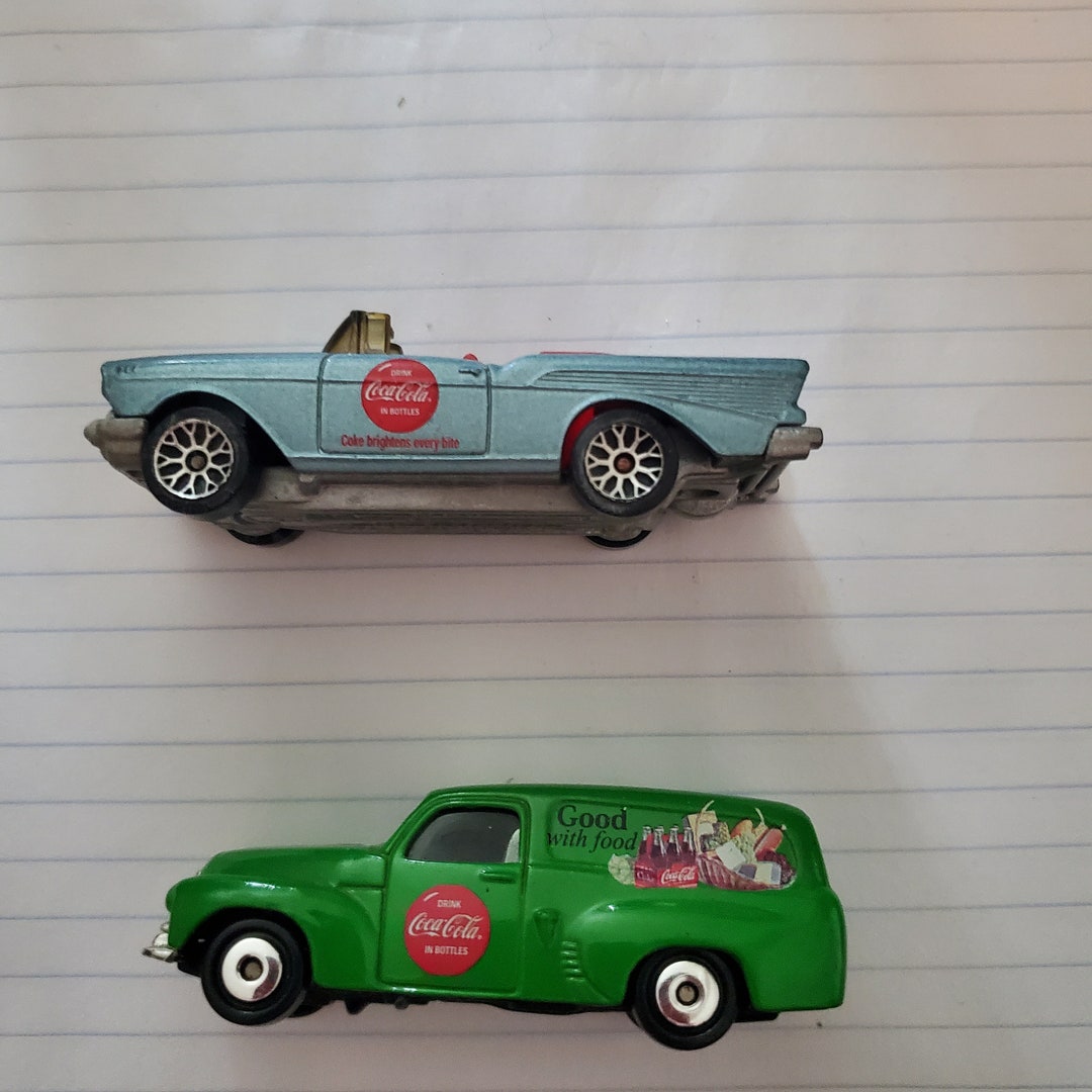 Matchbox Coca-cola 1957 Chevy and Panel Van - Etsy
