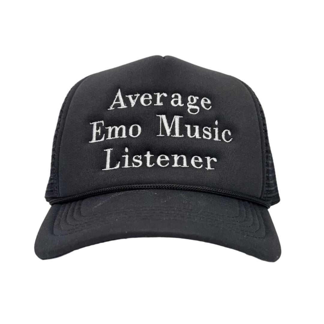 Average Emo Music Listener Custom Embroidered Trucker Hat - Etsy
