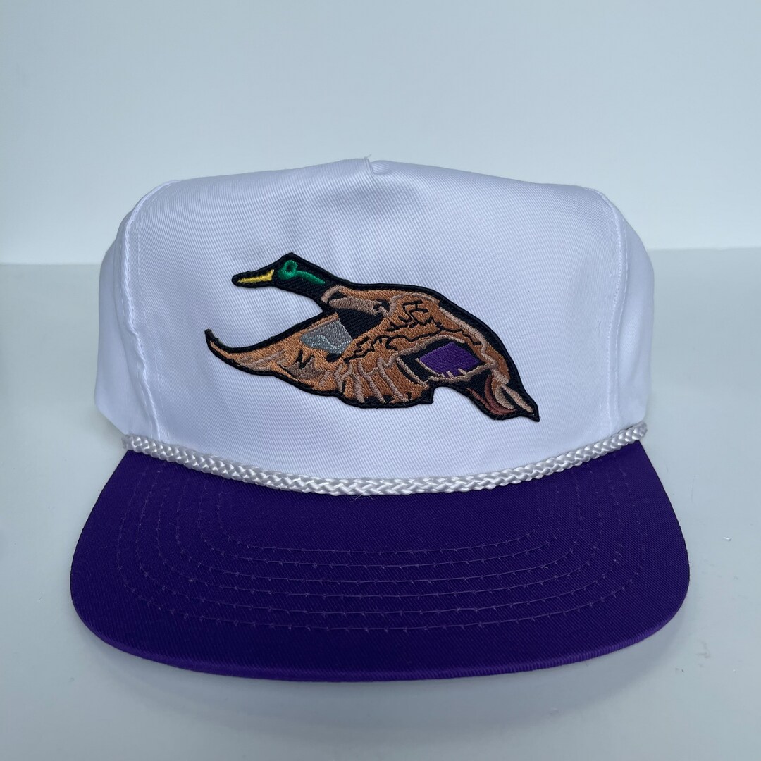 Mallard a 2-tone Purple White Rope Snapback Hat Cap Hunting - Etsy