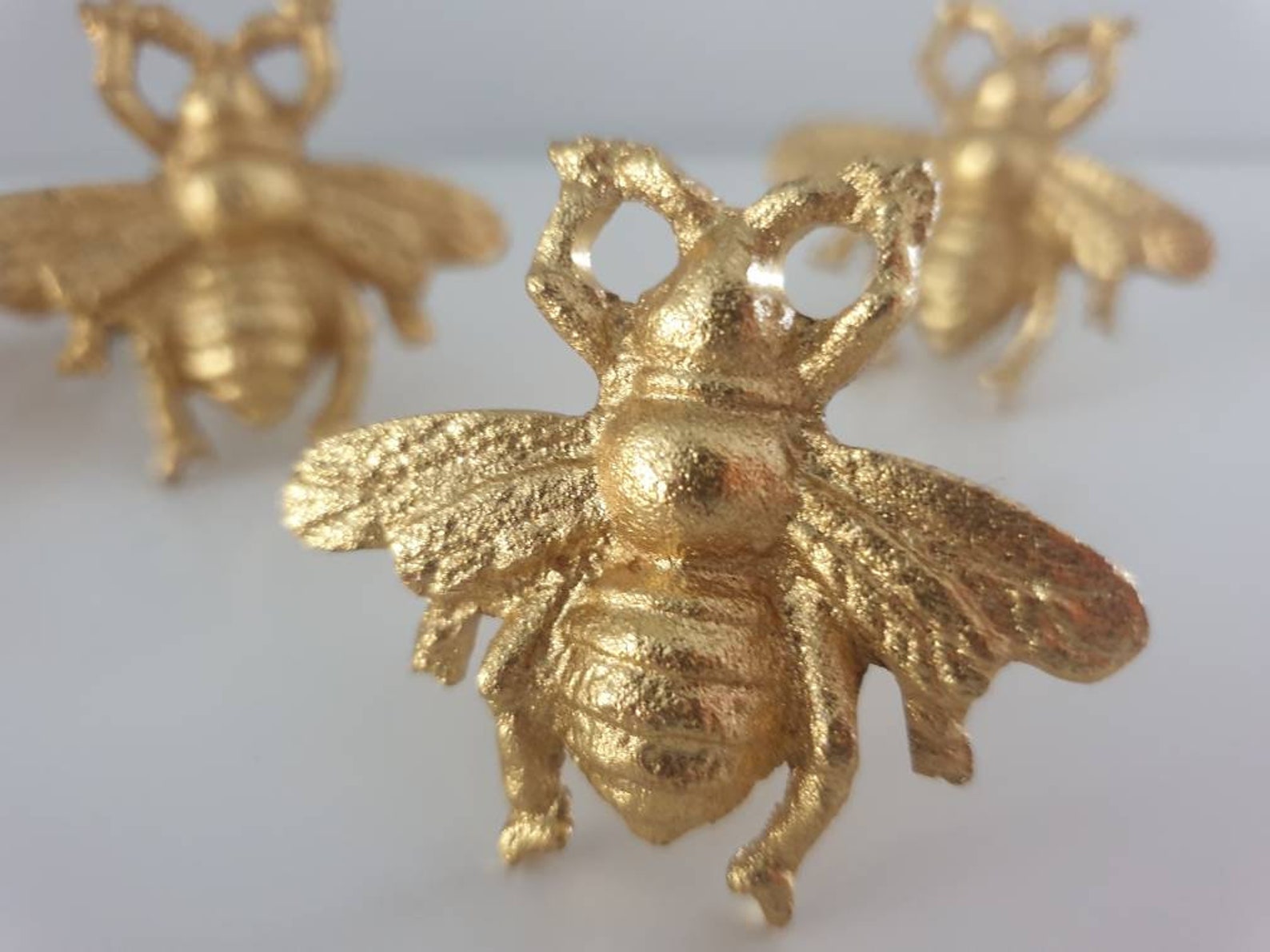 Sale 12x Brass Gold Bumblebee Knob Nursery Bee Knob Rustic - Etsy