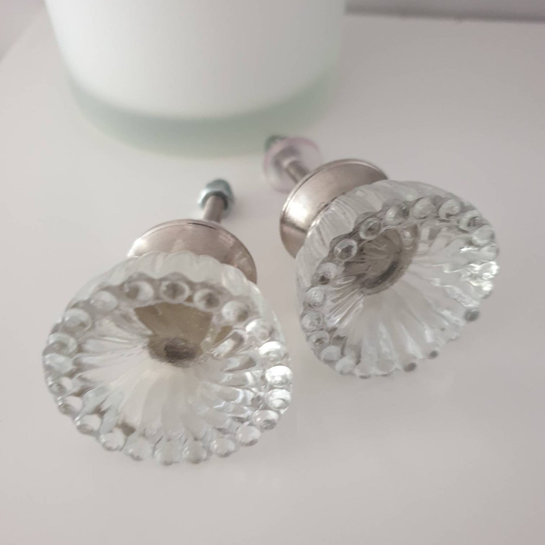 Handmade Crystal Lotus Flower Knob: Glam Cabinet Hardware - Etsy