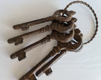 20 Vintage Skeleton Keys, Antique Brass Skeleton Keys - Etsy