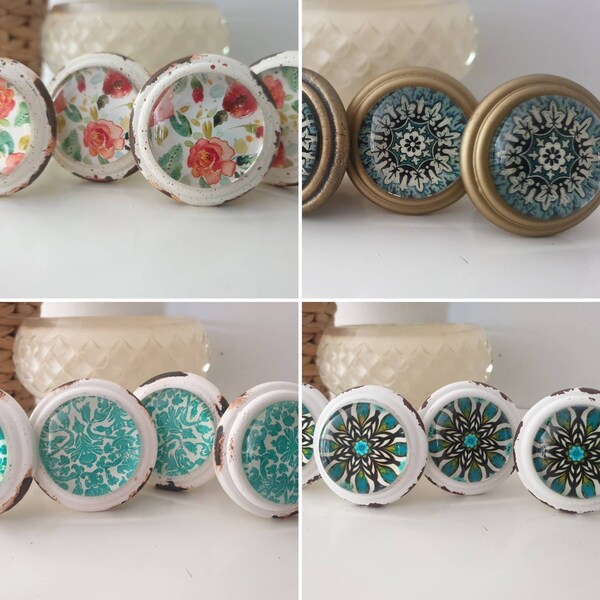 Teal Knobs - Etsy