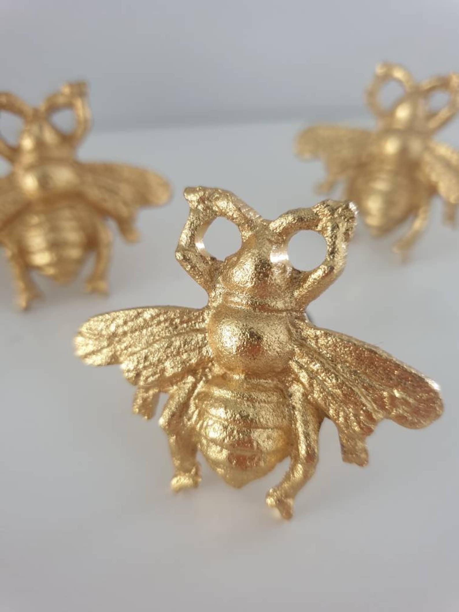 Sale 12x Brass Gold Bumblebee Knob Nursery Bee Knob Rustic - Etsy