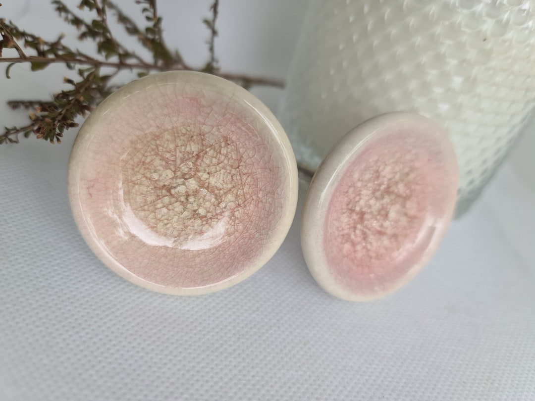 Australia Star Seller2x Pink Glazed Ceramic Knobs Baby Pink Baby Knobs ...