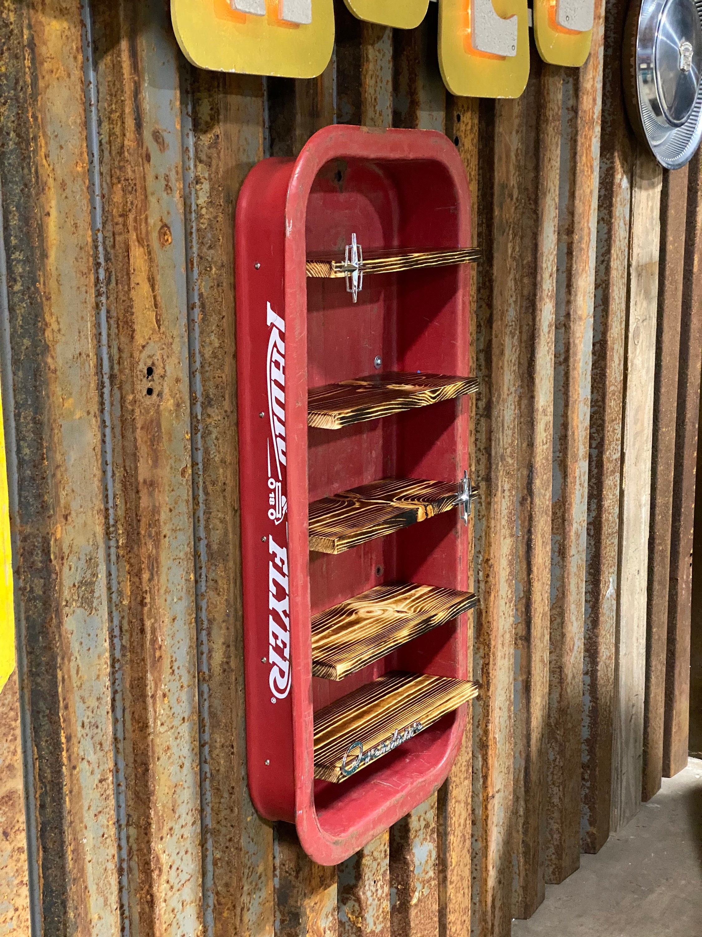 Vintage Radio Flyer Shelf - Etsy
