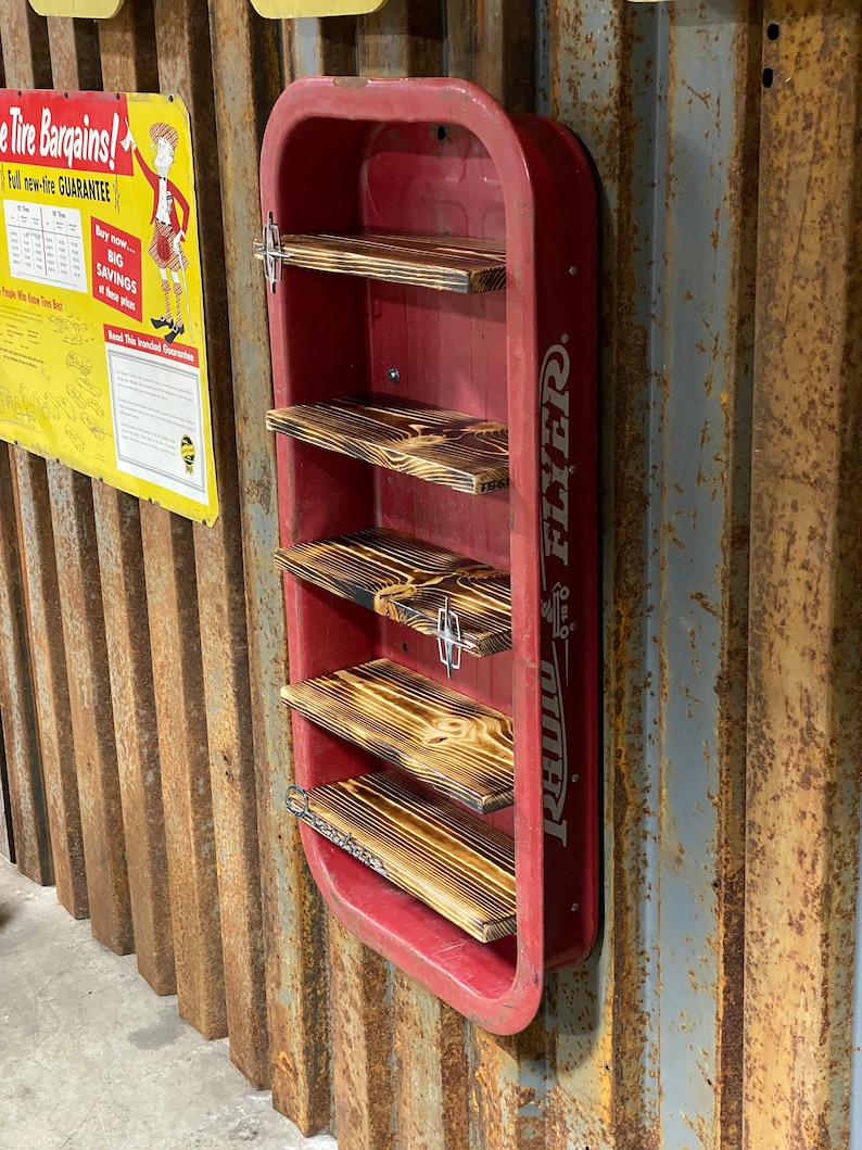 Vintage Radio Flyer Shelf - Etsy