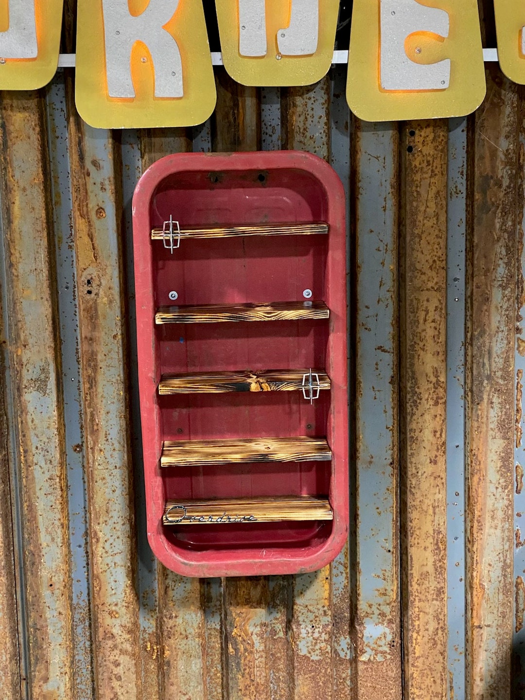 Vintage Radio Flyer Shelf - Etsy