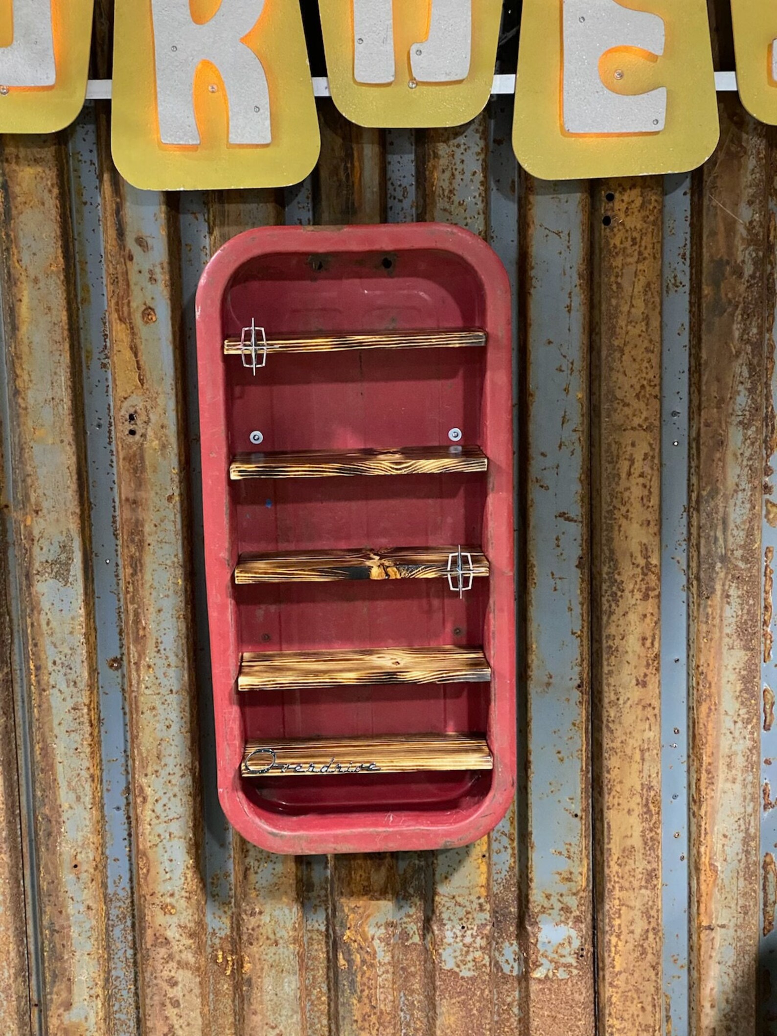 Vintage Radio Flyer Shelf - Etsy