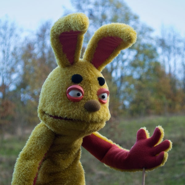 Rabbit Hand Puppet - Etsy