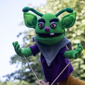 Green Alien Professional Hand Puppet, Ventriloquist Dummies OOAK - Etsy