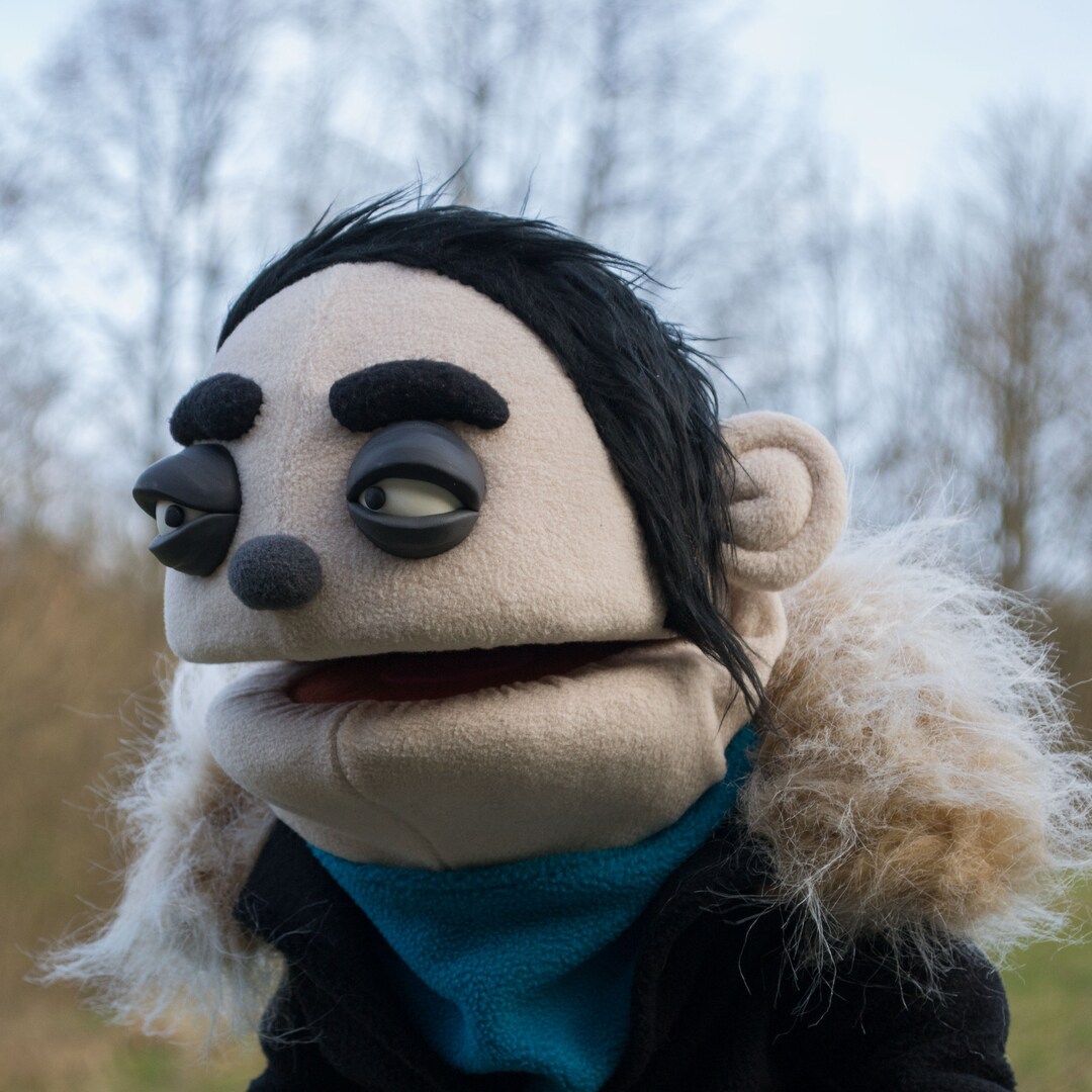 Goth Man Professional Hand Puppet, Ventriloquist Dummies OOAK - Etsy
