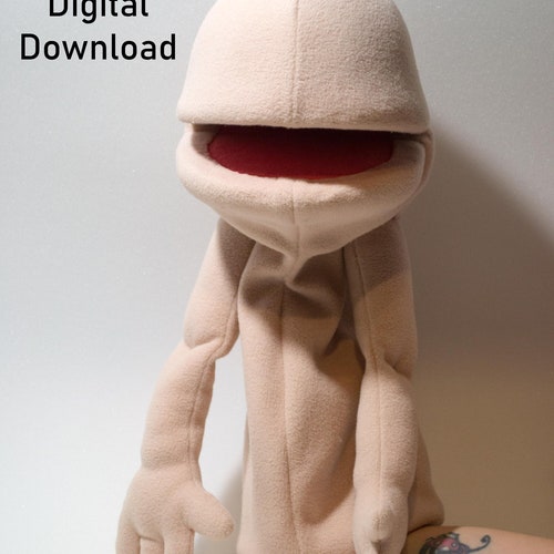 Puppet Head Pattern Digital Download jelly Bean - Etsy