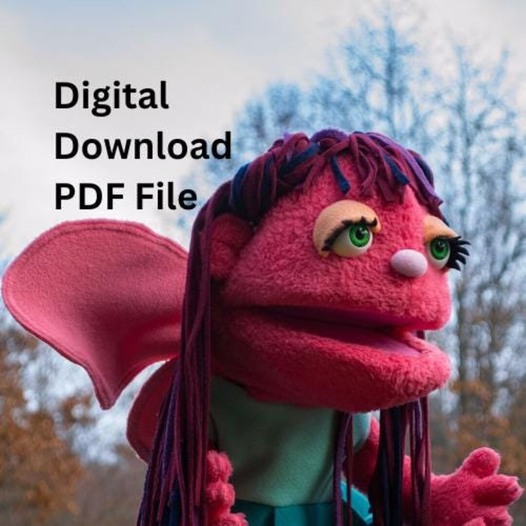 Fairy Puppet Pattern, Build Your Own Puppet Using Hot Glue: Complete ...