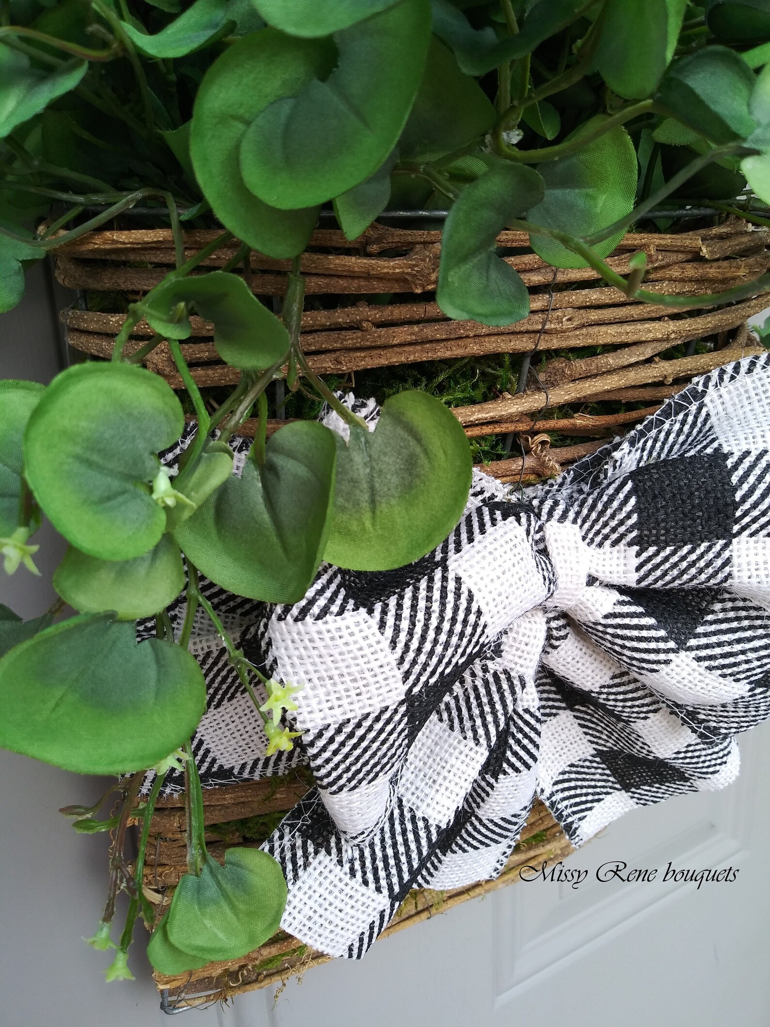 Greenery Basket Hanger Wreath for All Year Summer Spring - Etsy
