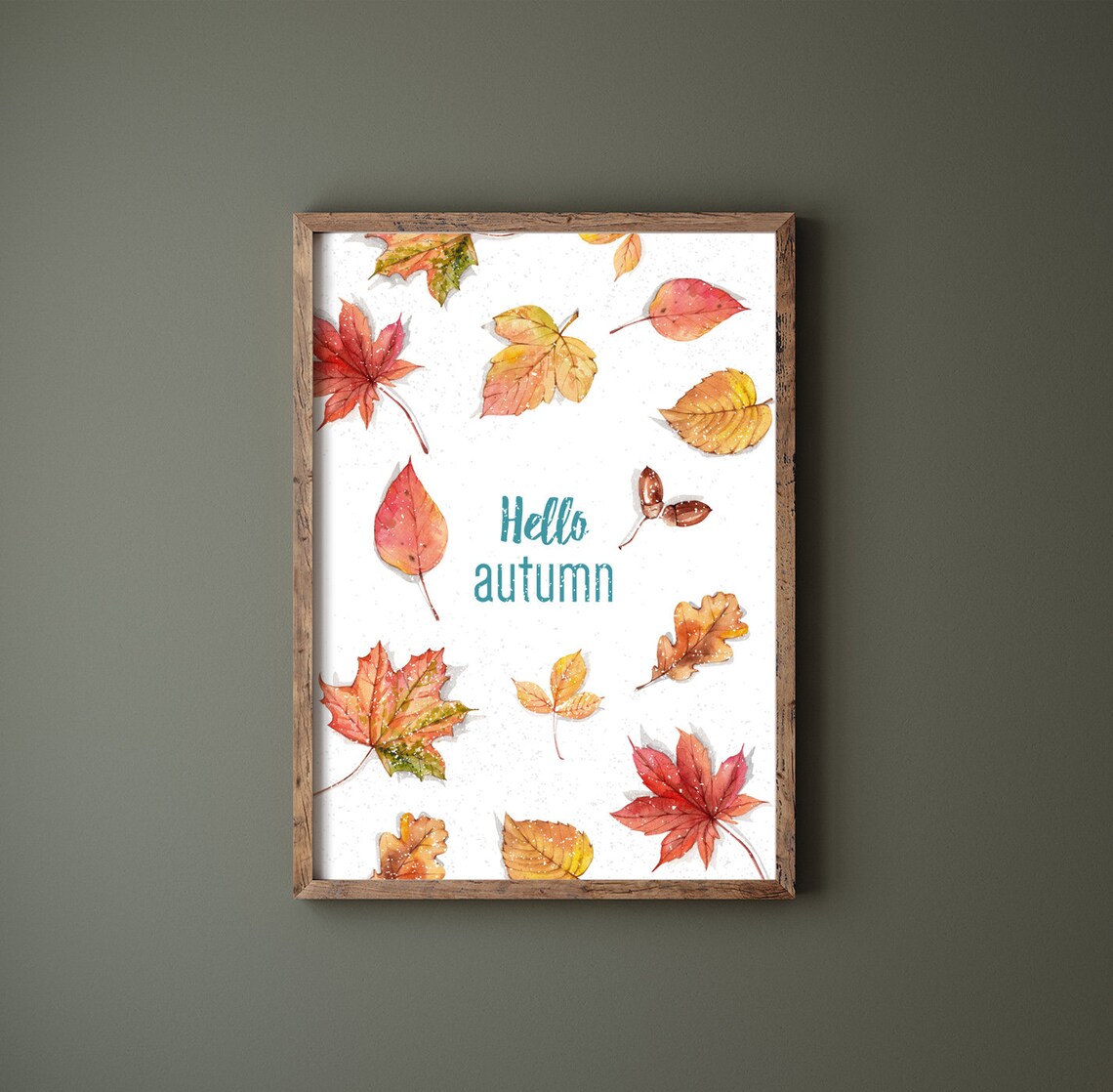 A Fall-themed Printable Features Welcoming Aesthetic With Subtle Color ...