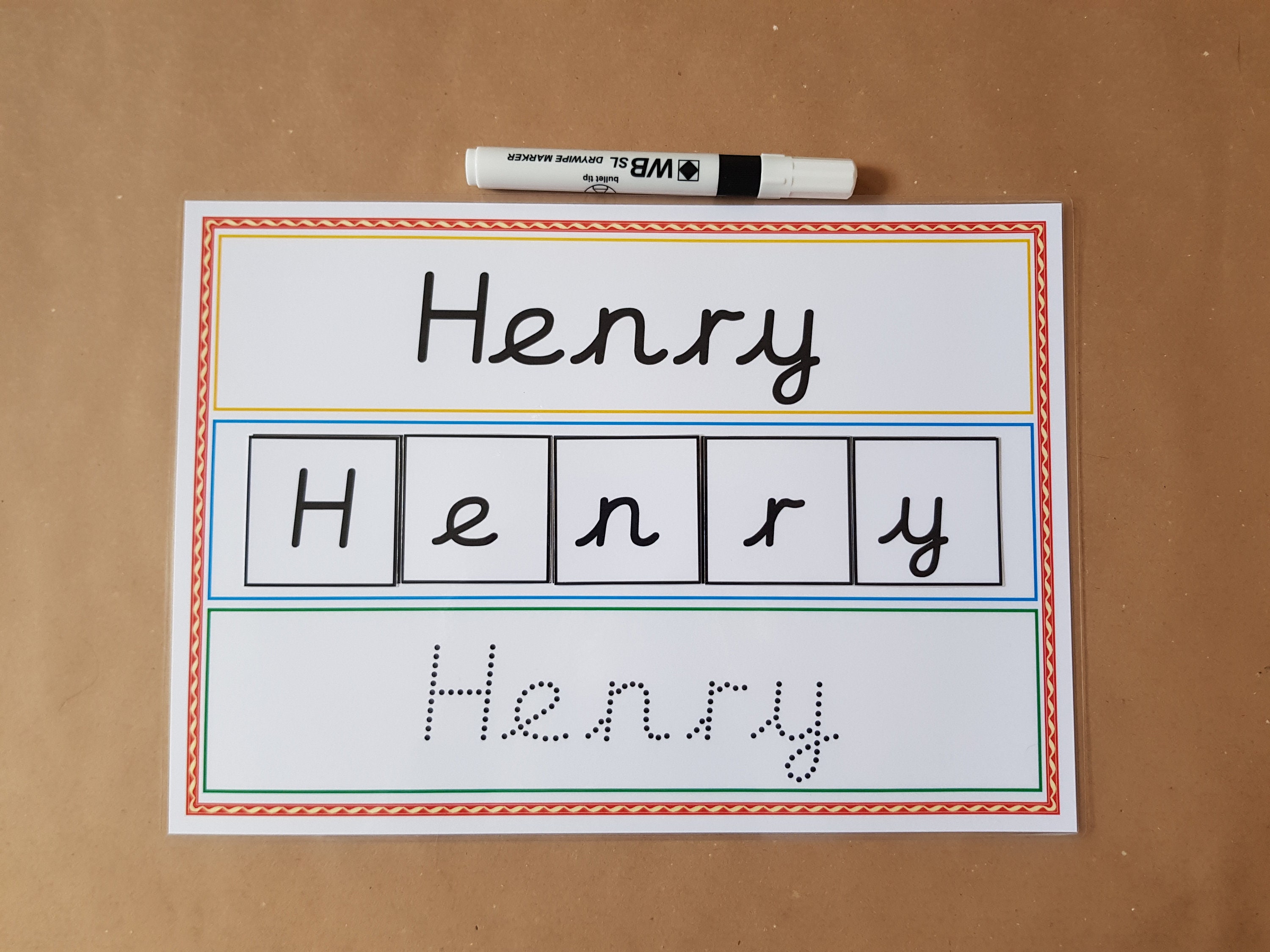 I Can Write and Spell My Name Personalised Name Card EYFS | Etsy UK