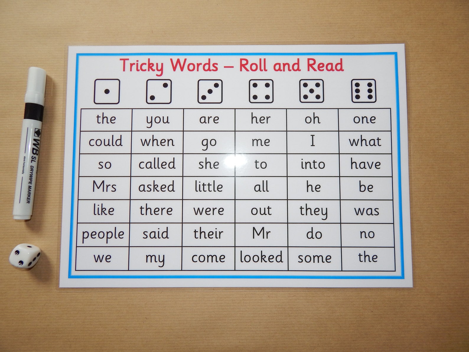 Tricky Words Phases 2-5 Roll and Read Game Phonics - Etsy UK