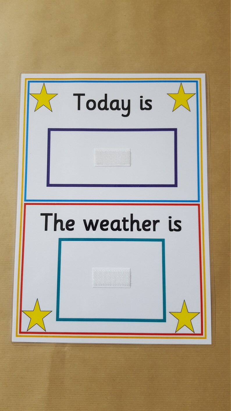 Children's Calendar, Days of the Week, Weather, Interactive Kids ...