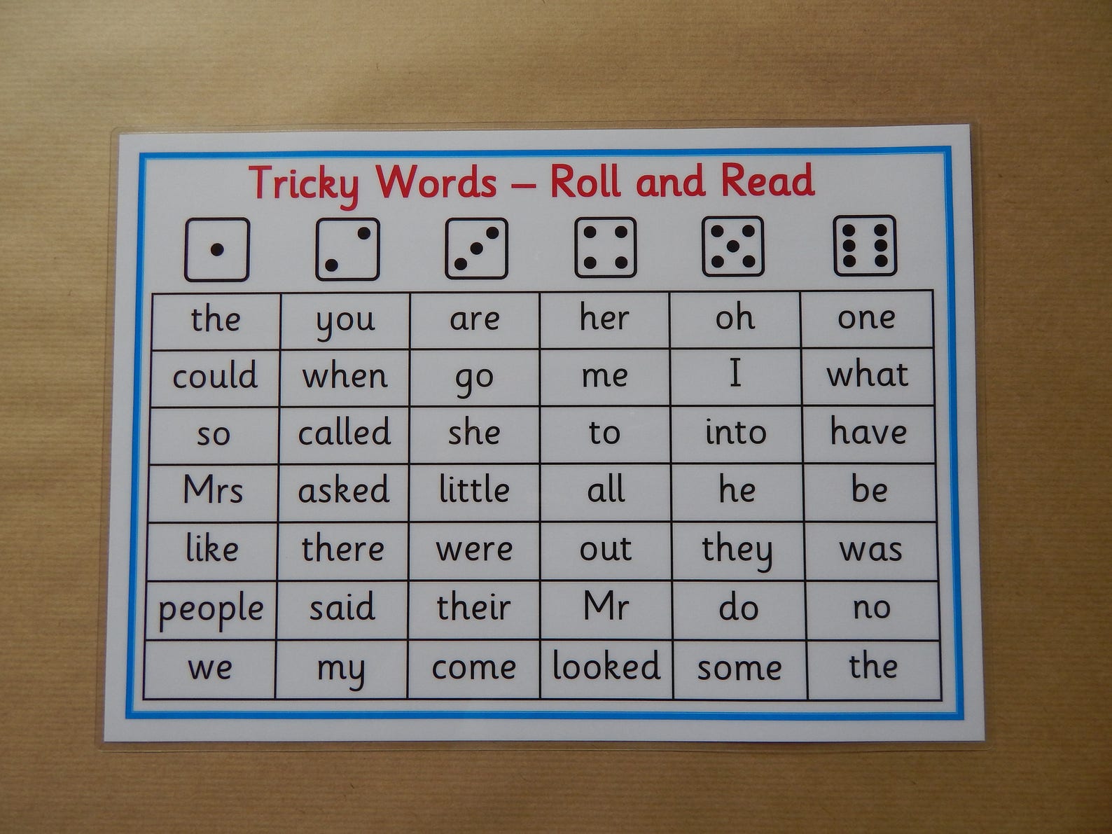 Tricky Words Phases 2-5 Roll and Read Game Phonics - Etsy UK