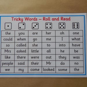 Tricky Words Phases 2-5 Roll and Read Game Phonics - Etsy UK