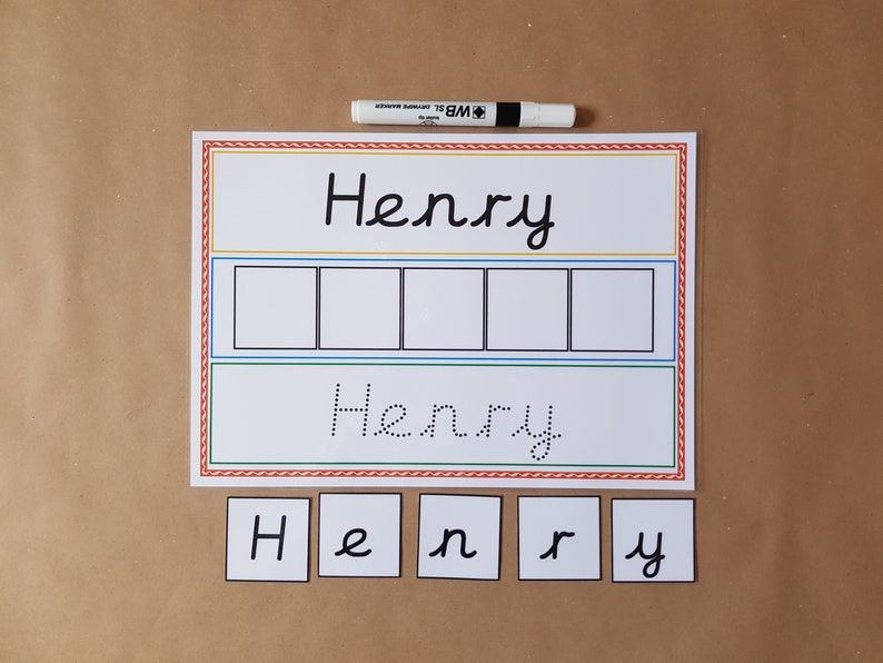I Can Write and Spell My Name Personalised Name Card EYFS - Etsy UK