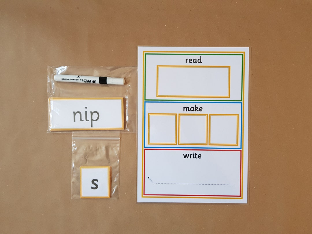 SATPIN Word Building Activity Phase 2 Phonics Literacy CVC - Etsy