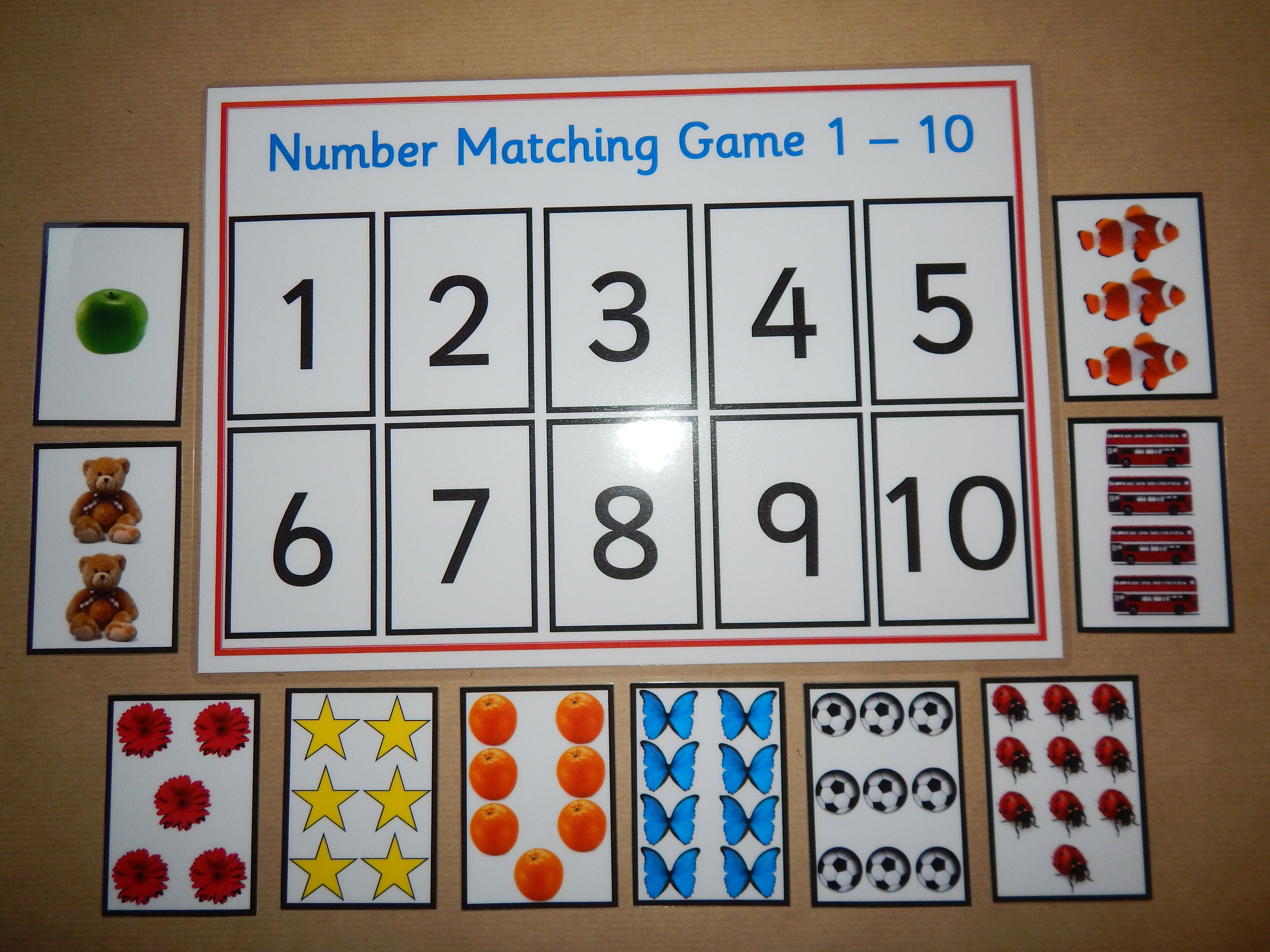 Number Matching Game 0 10 Numeracy Number Recognition Etsy Number Matching Game 0 10 Numeracy Number Recognition Etsy