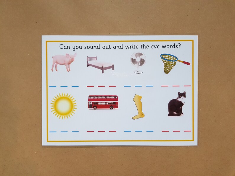 Writing CVC Words, First Writing, Phonics, Literacy, EYFS, Pre School ...