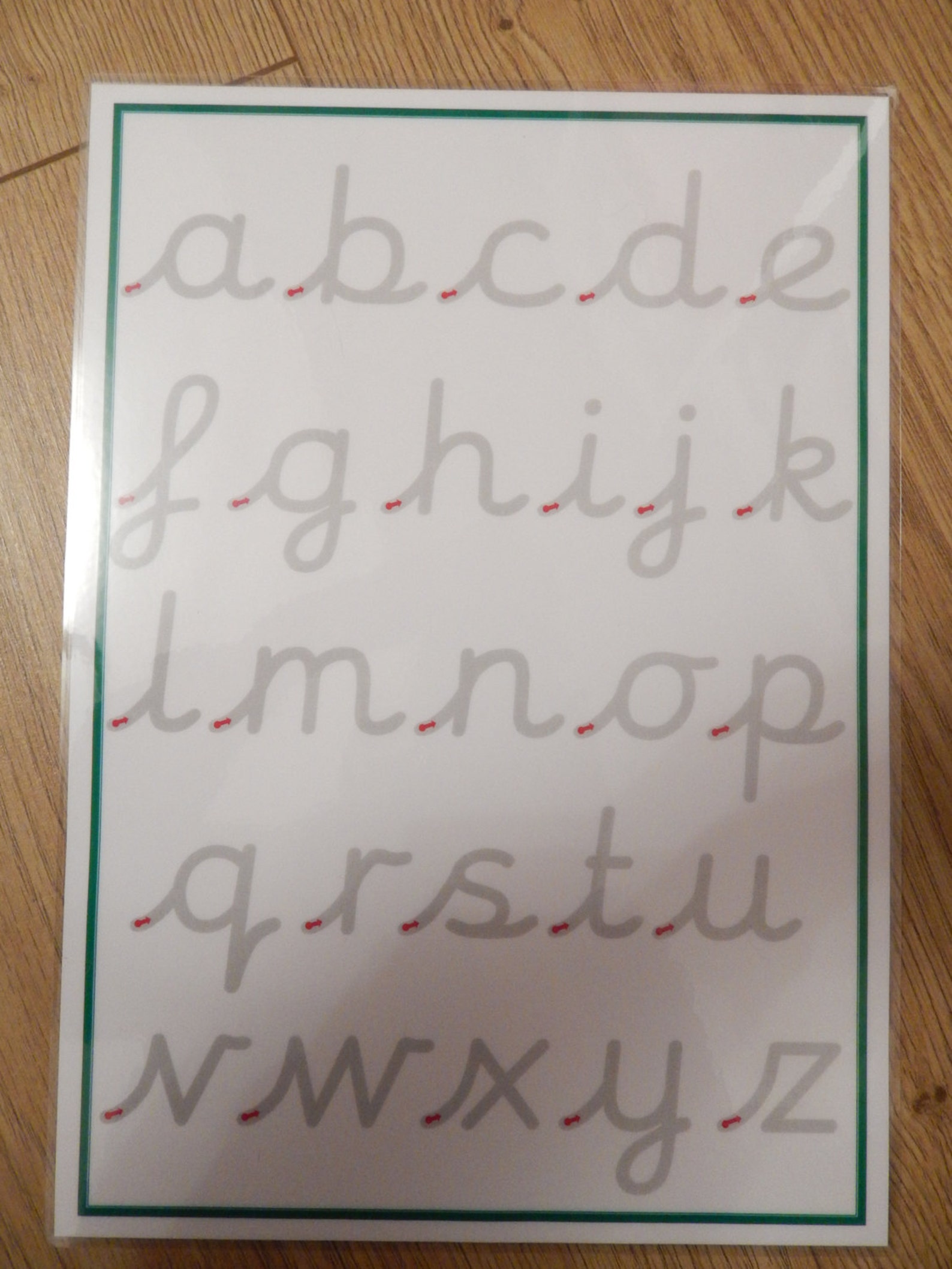 Tracing Letters Pre Cursive Handwriting Practice Mat - Etsy