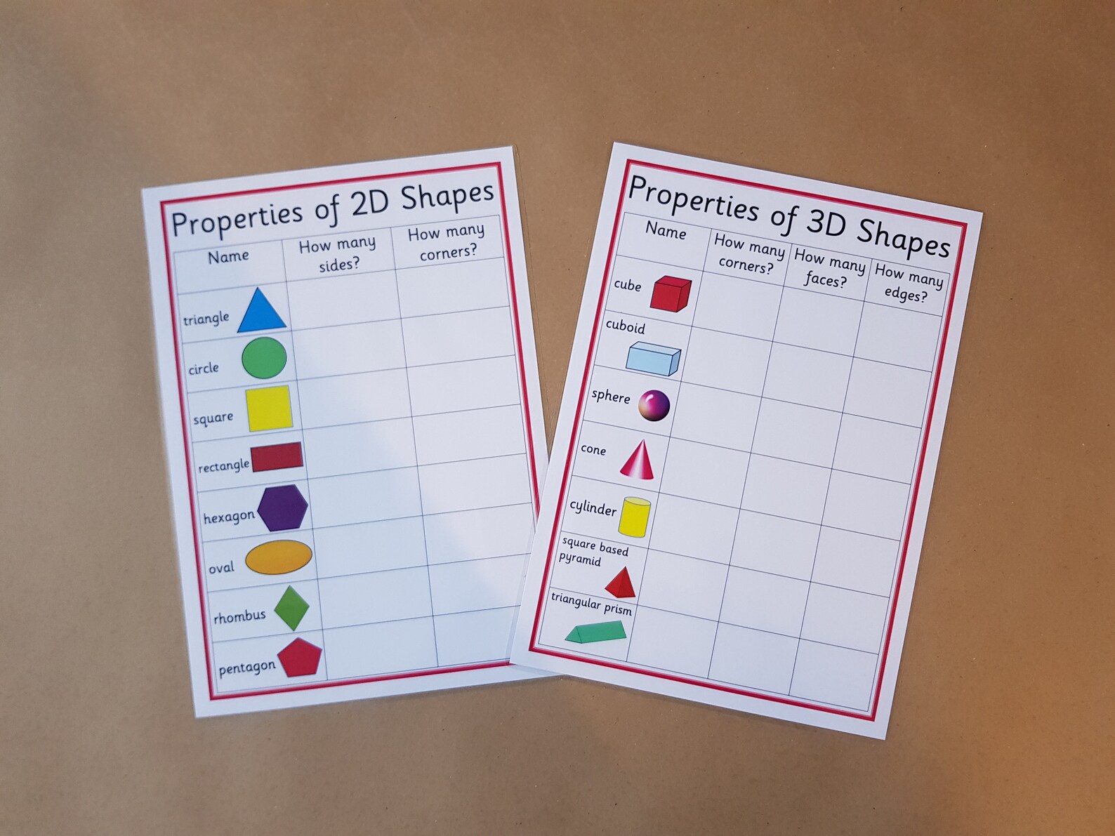 Properties Of 2D 3D Shapes KS1 KS2 3D Shapes 2D Shapes Etsy UK Properties Of 2D 3D Shapes KS1 KS2 3D Shapes 2D Shapes Etsy UK