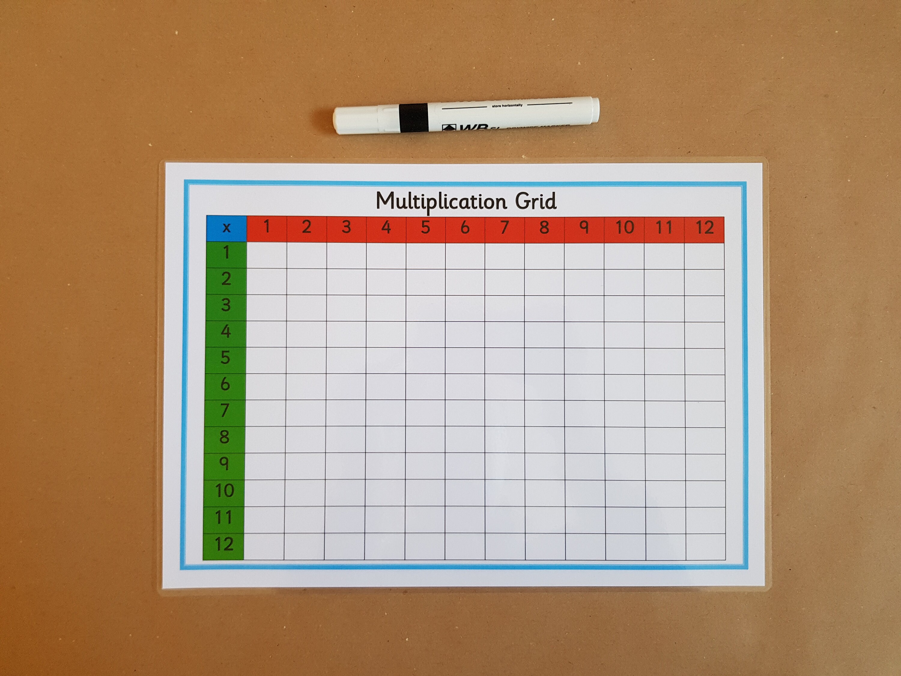 Times Tables Blank Multiplication Grid Numeracy Maths - Etsy UK