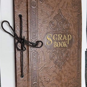 Embossed Leather Scrapbook Tooled Leather Antique Scrapbook Photo Album ...