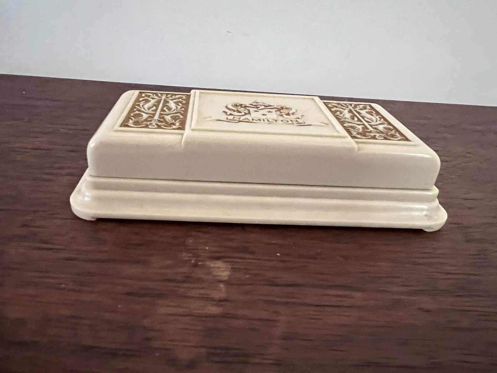1930s HAMILTON Watch Display Box Celluloid With Blue Velvet Interior ...