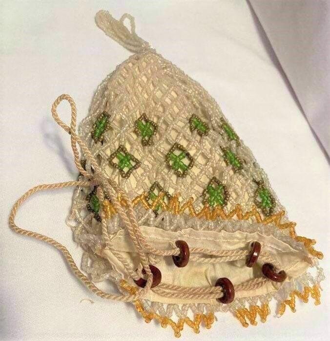 Antique Purse Art Deco Drawstring Purse 1920s Beaded Purse - Etsy