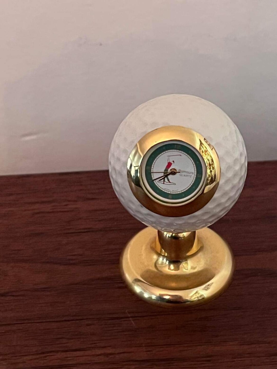 Vintage Miniature Clock Golf Ball With Golfer Clock Face by - Etsy