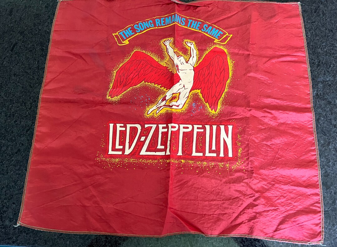 LED ZEPPELIN the Song Remains the Same Poster Fabric Banner 1970s Music ...