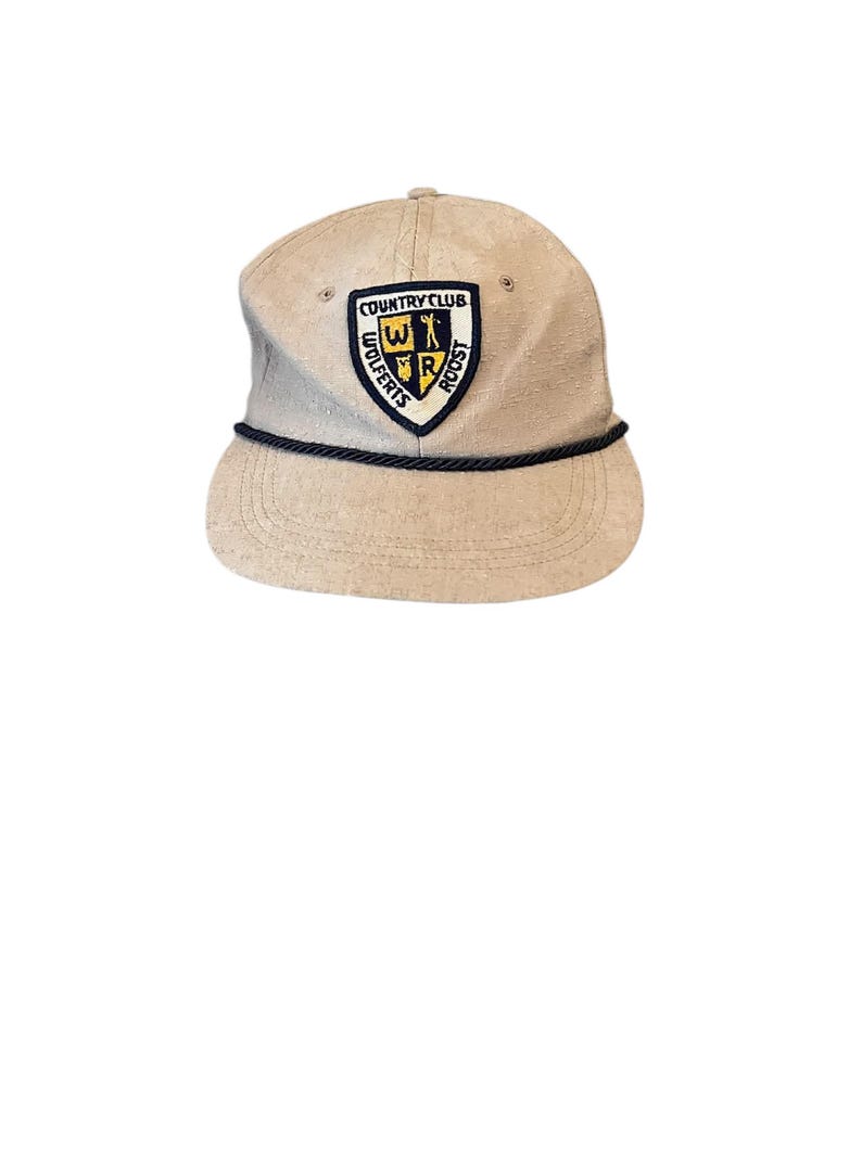 Vintage 1960s Golf Cap Wolferts Roost CC Golf Memorabilia - Etsy
